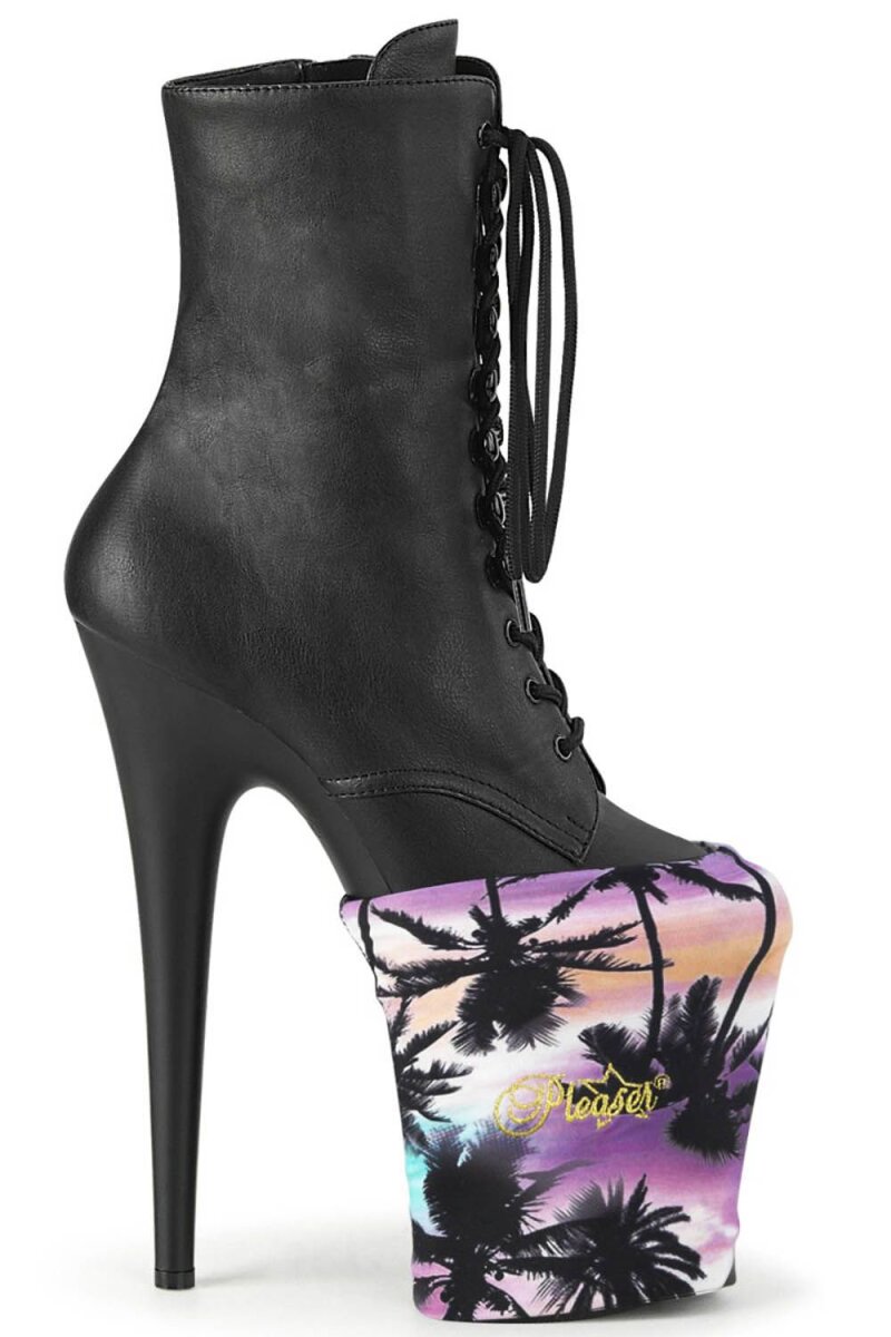 Pleaser High Heel Schutz Tropical Palm Tree
